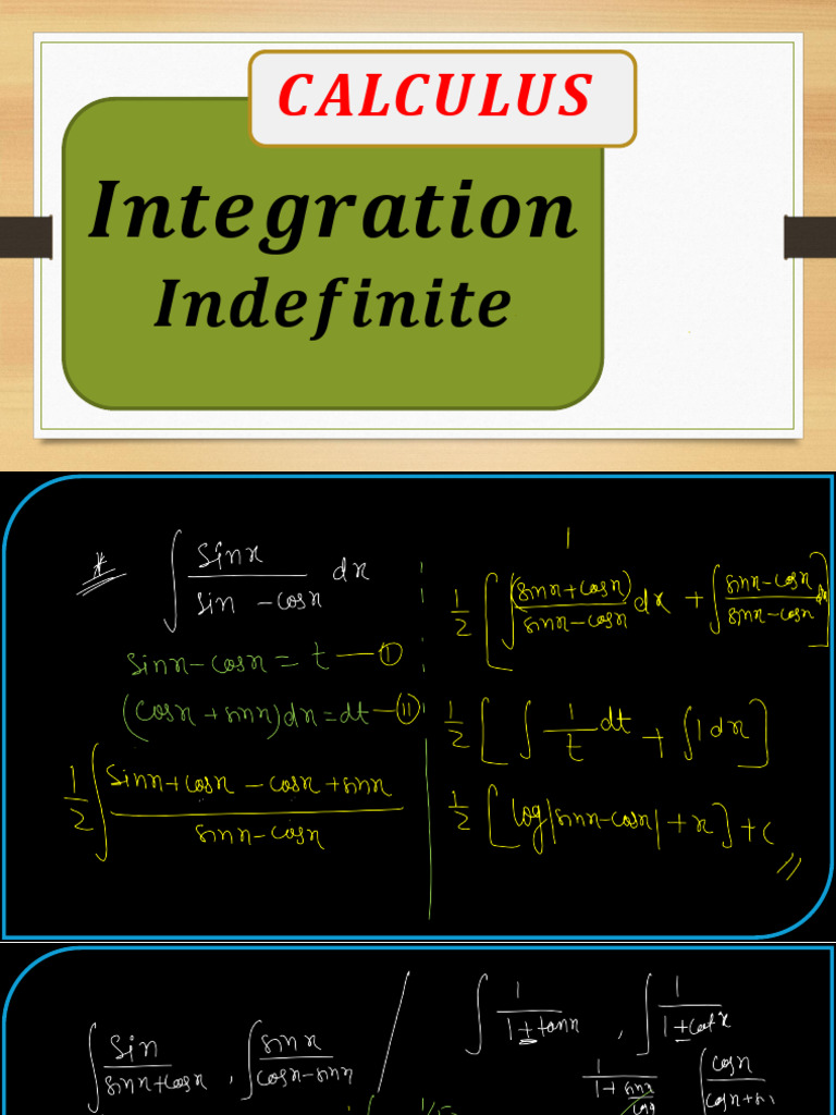 Indefinite Integration Lec-09 | PDF