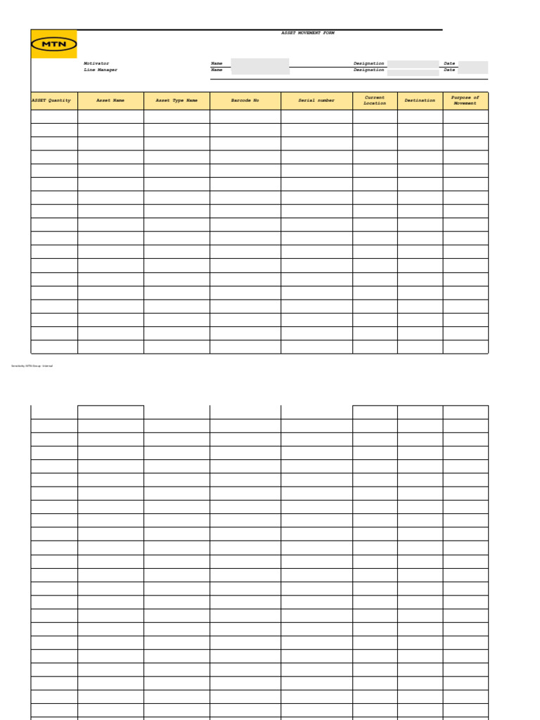 MTN Summer Materials Return Sheet | PDF