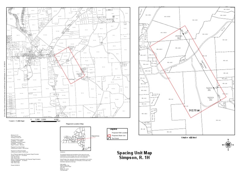 Simpson R 1H Spacing Unit Map | PDF | Hydraulic Fracturing | Chemical ...