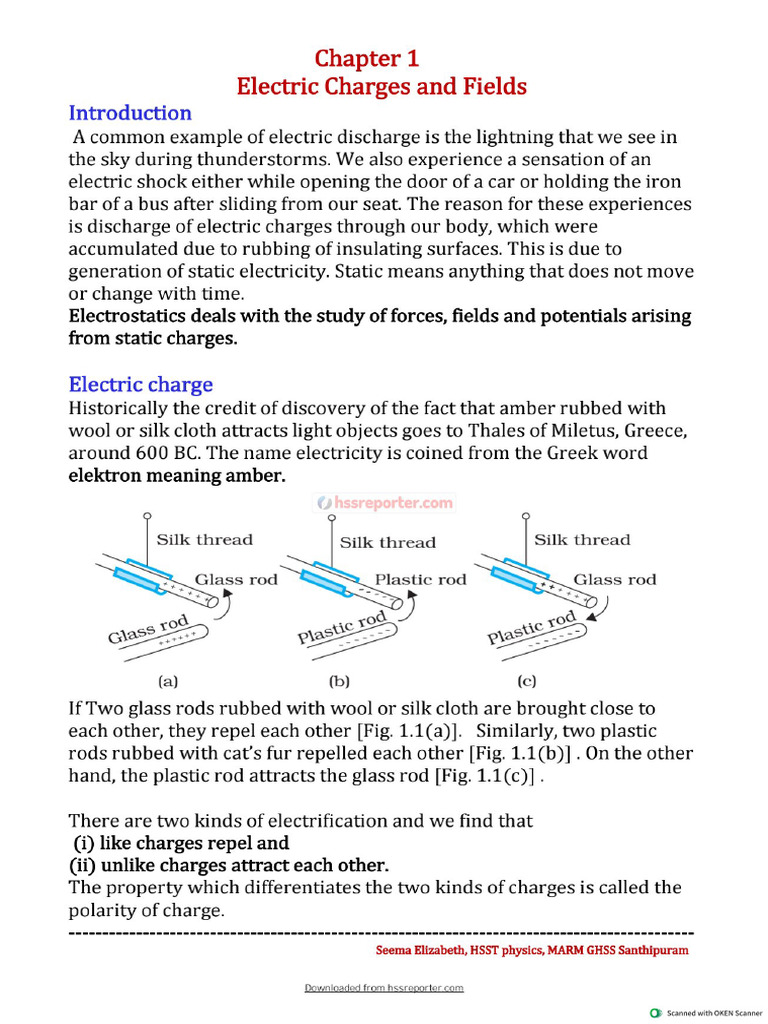 Grade 12 - Physics - Complete Notes - All Chapters - Joseph Sir Notes | PDF