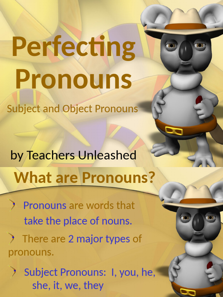 Understanding Subject and Object Pronouns | PDF | Subject (Grammar ...