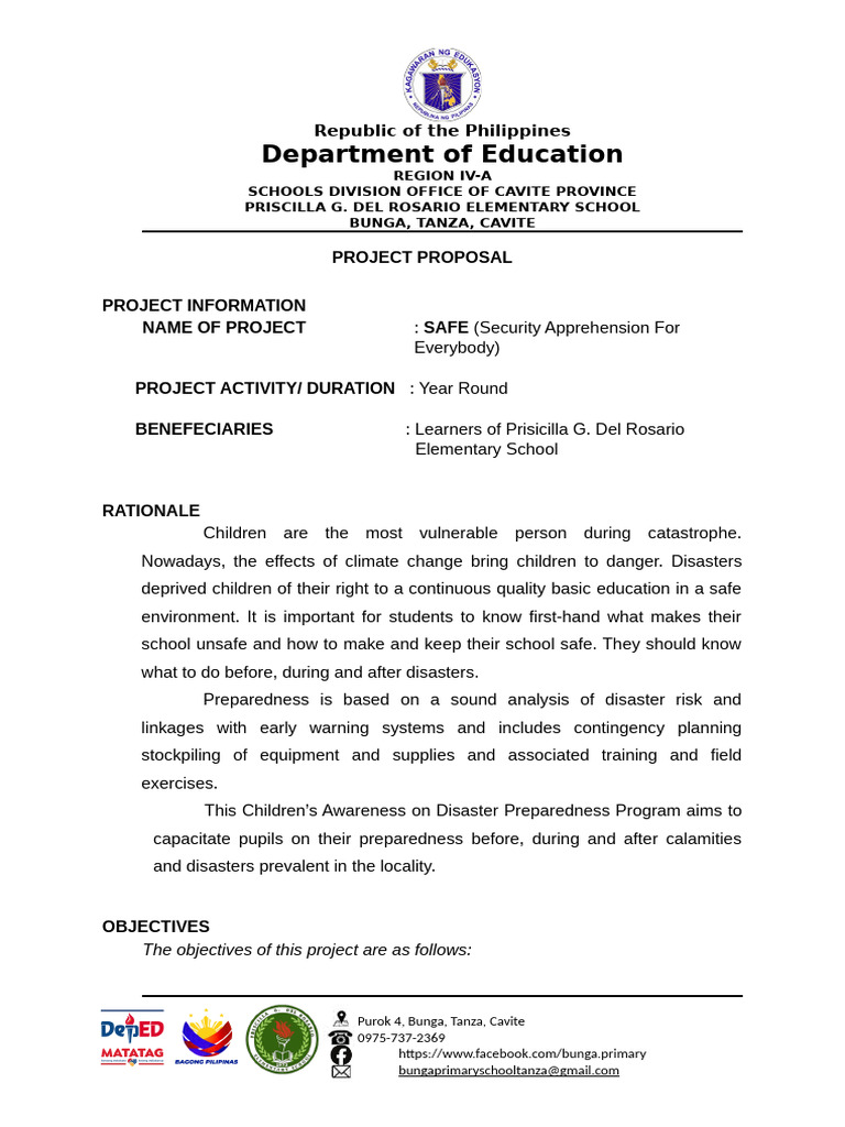 Project Safe - Proposal | PDF | Emergency Management | Safety