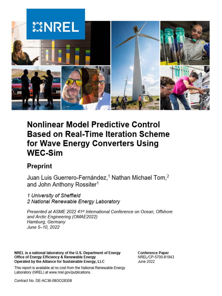 Nonlinear Model Predictive Control Based On Real-Time Iteration Scheme For Wave Energy ...