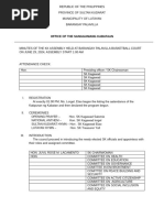 KK Assembly Minutes | PDF | Government