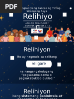 Fil 701 Mga Relihiyon Sa Pilipinas | PDF