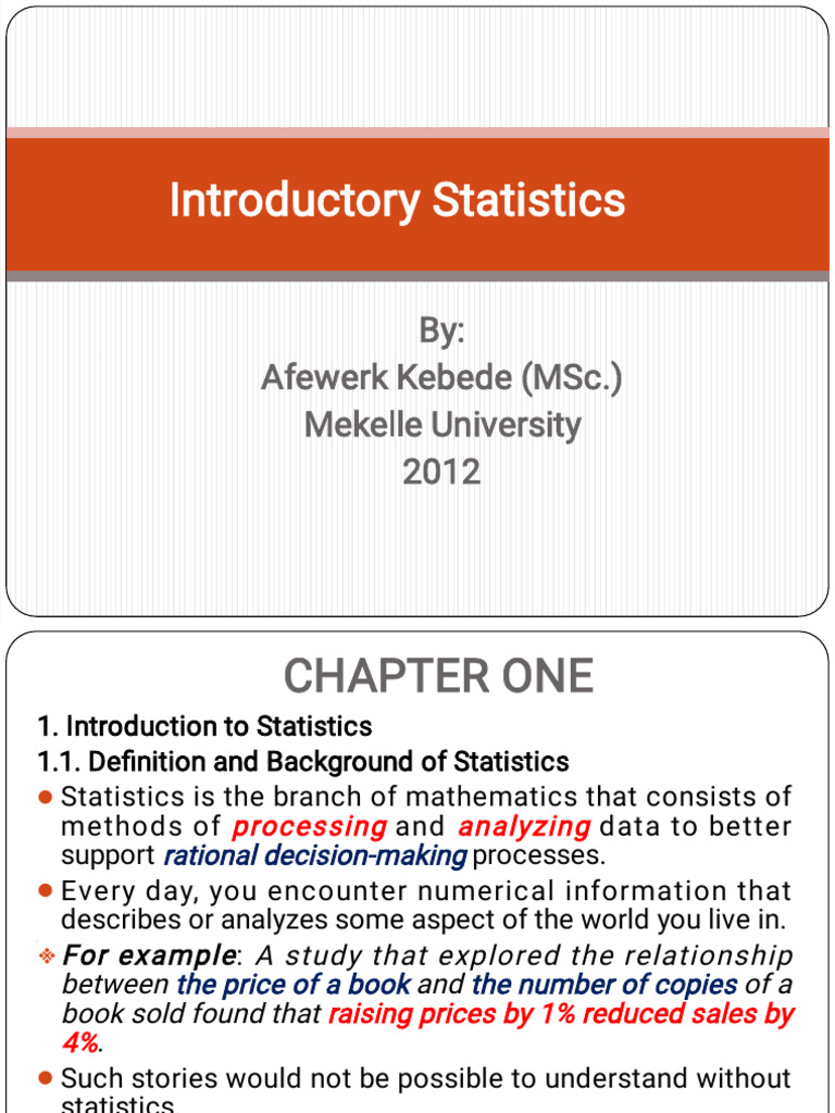 Statistics For Food Science - First Part (Up To 5) - 1 | PDF | Variance ...
