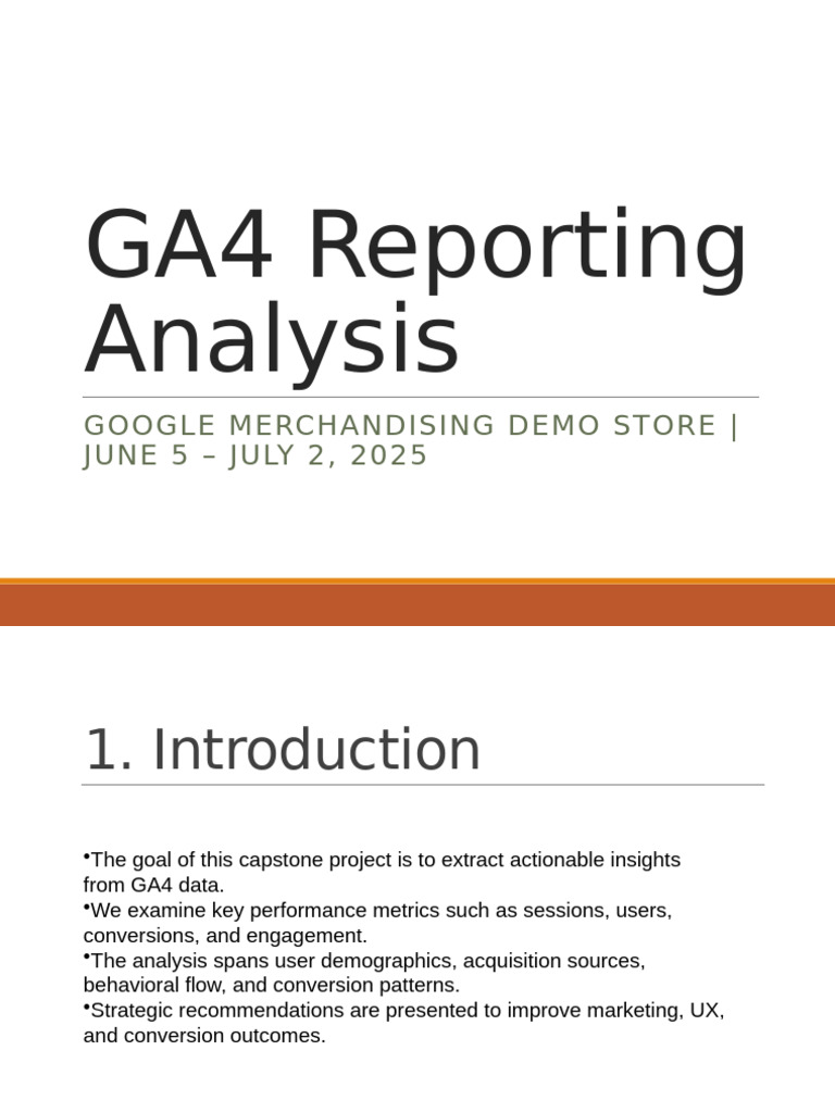 GA4 Insights for E-commerce Optimization | PDF | Marketing