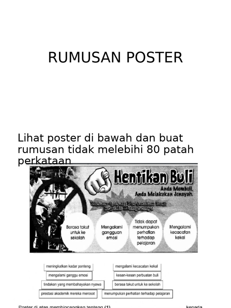 Rumusan Poster | PDF