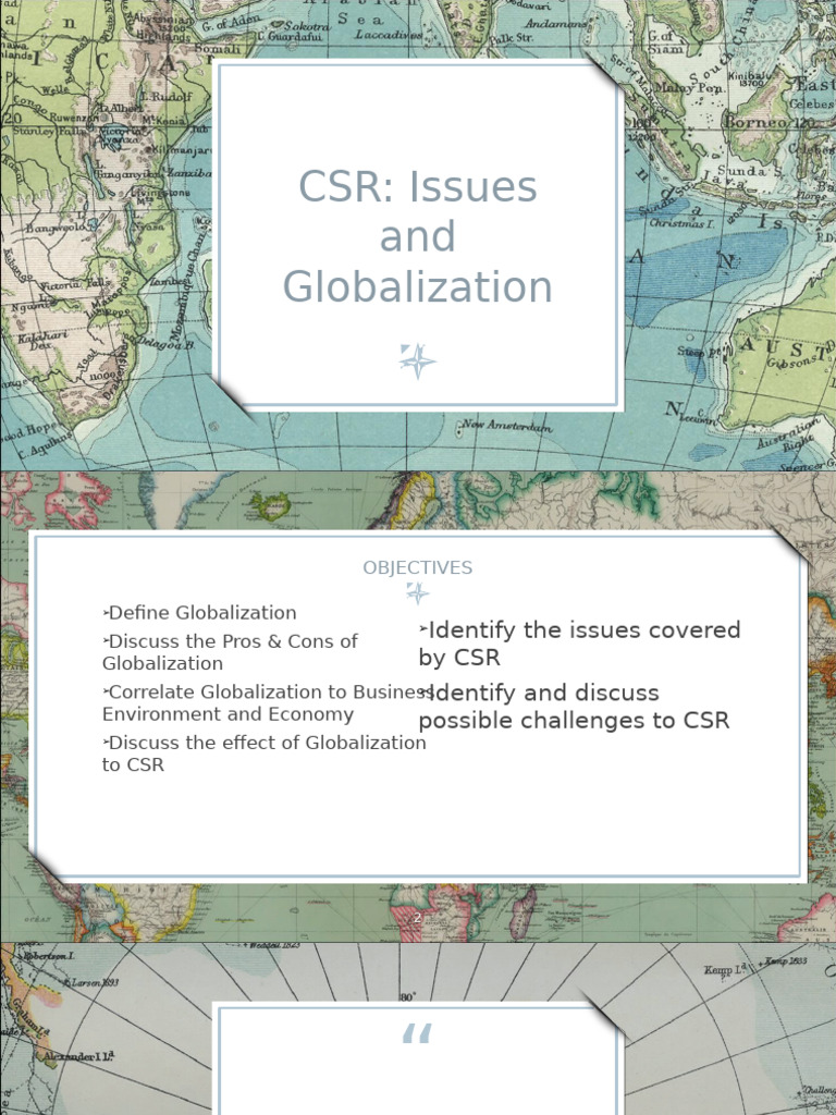 Globalization-And-CSR Mba Projct | PDF | Corporate Social Responsibility | Globalization