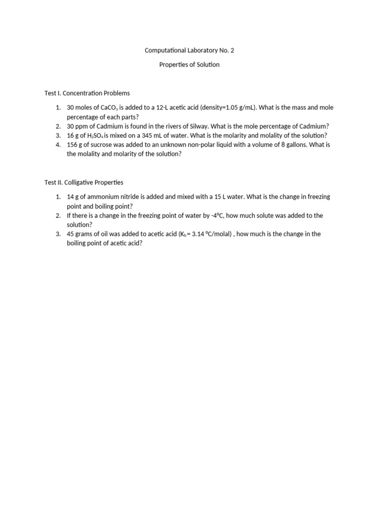 Computational Laboratory No.2 | PDF