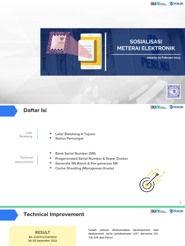 Sosialisasi Meterai Elektronik 2023 | PDF