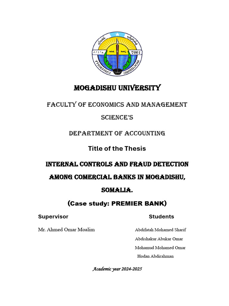 Internal Controls & Fraud Detection in Banks | PDF | Internal Control ...
