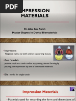 Elastomeric Impression Materials | PDF | Elastomer | Materials