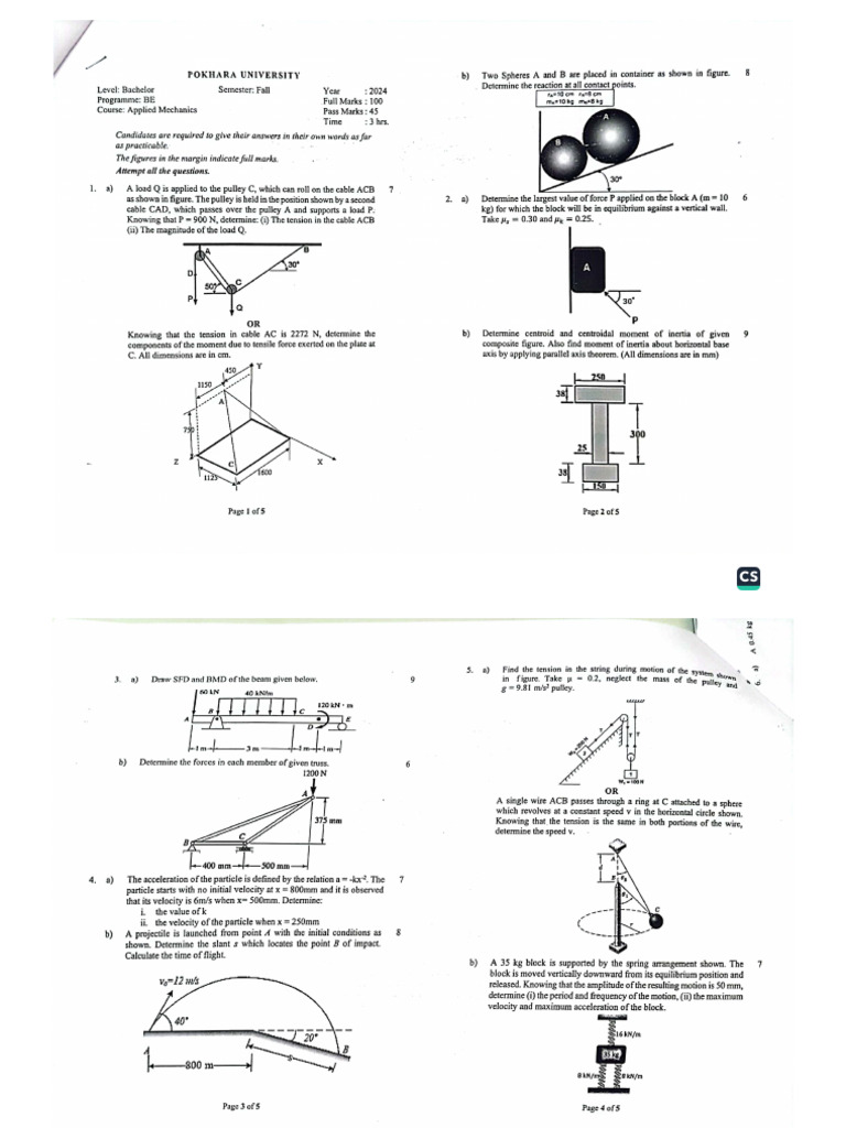 Applied Mechanics | PDF
