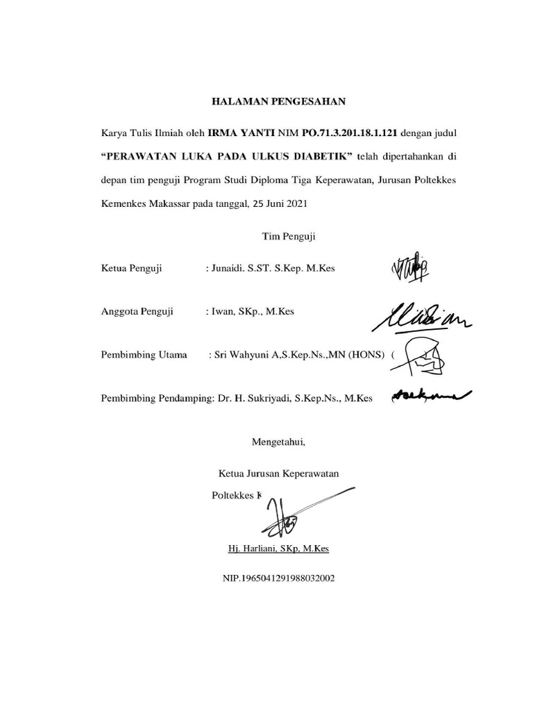 Halaman Pengesahan (Irma Yanti) (1) - 4 | PDF