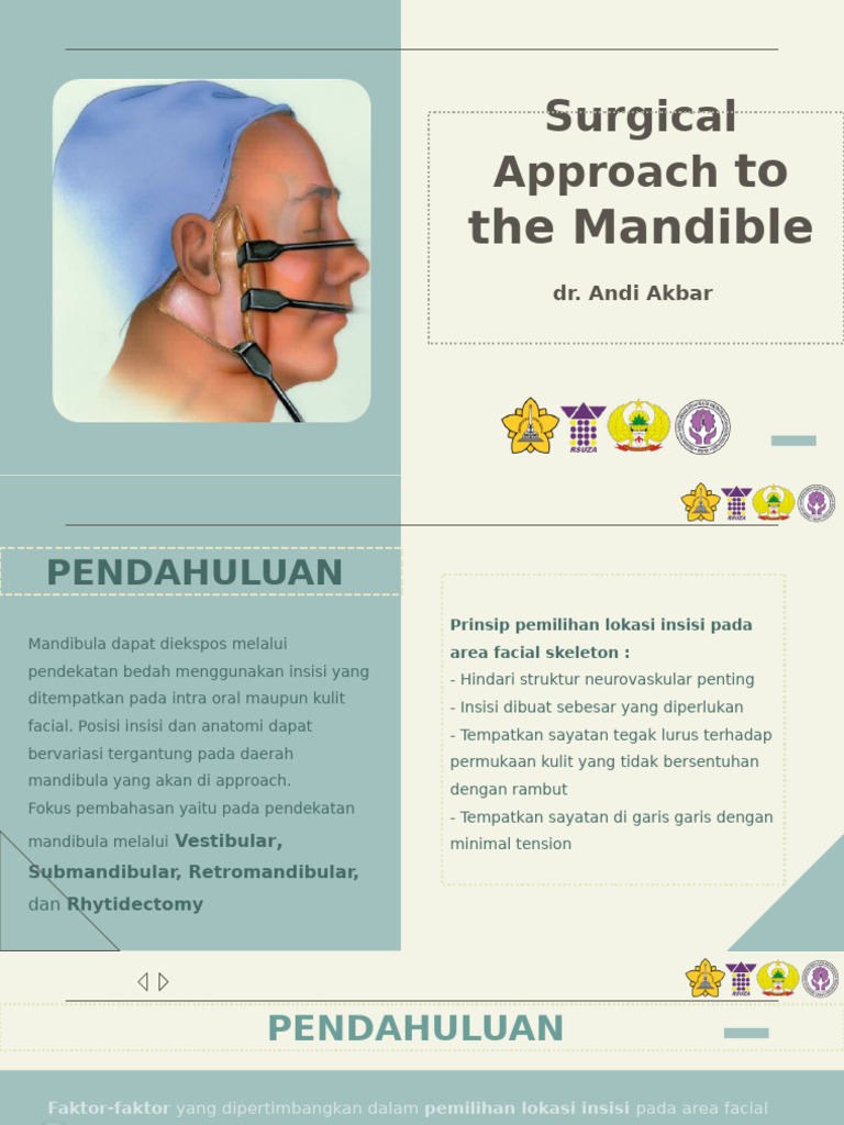 Approach To Mandible | PDF