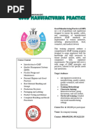GMP Training Presentation | PDF