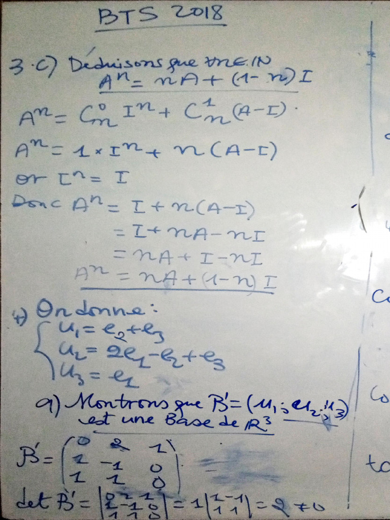 BTS 2018 Exo2 - 3 Maths Générale 3 | PDF