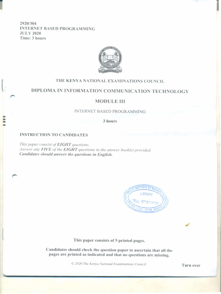 Internet Based Programming0001 | PDF