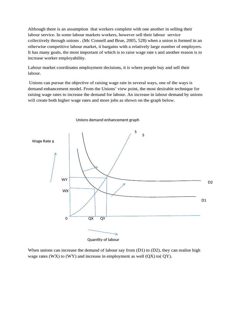 Demand Enhancement in Union Wage Strategies | PDF | Labour Economics ...