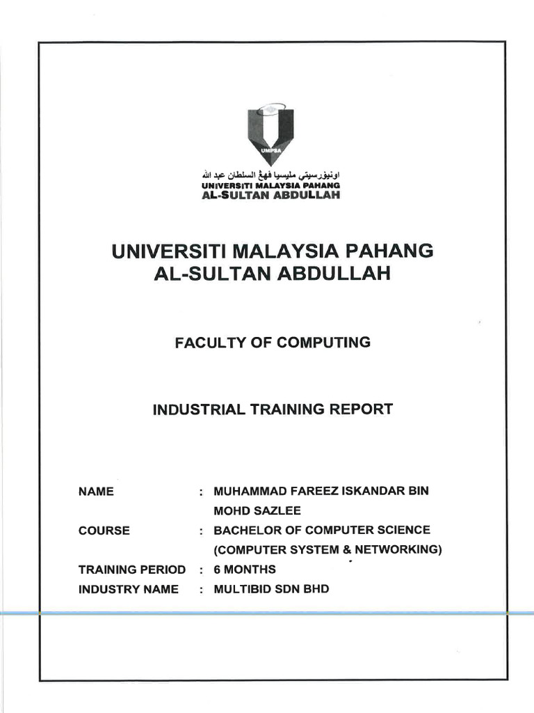 Final Report Ca21047 Muhammad Fareez Iskandar | PDF