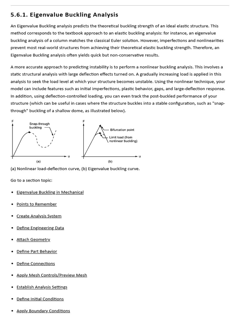 5.6.1. Eigenvalue Buckling Analysis | PDF | Buckling | Structural Analysis