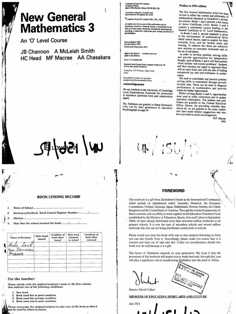 New General Mathematics Book 3 | PDF