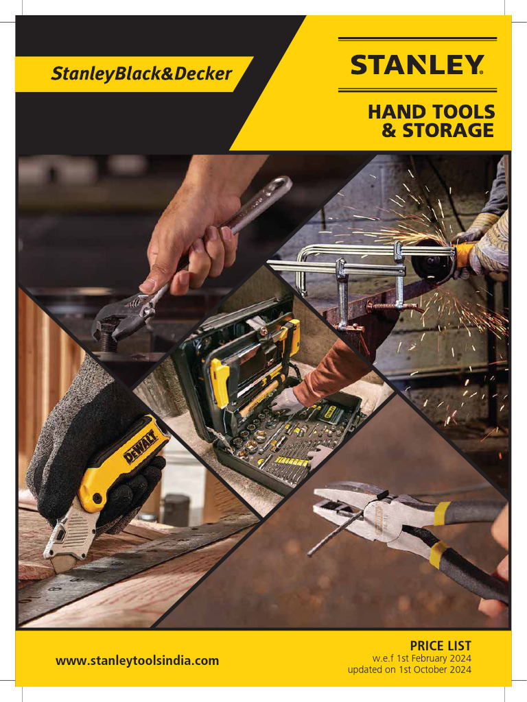 Stanley Tools Price List 2024 | PDF | Tools