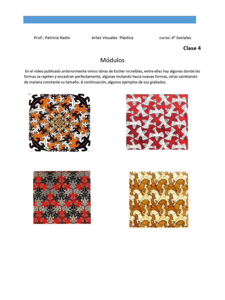 Módulos y Submódulos en Artes Visuales | PDF