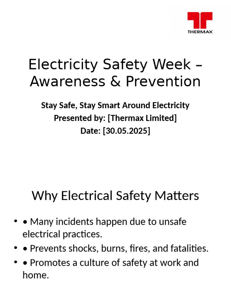 Electrical Safety Awareness Guide | PDF | Electricity | Electrical ...