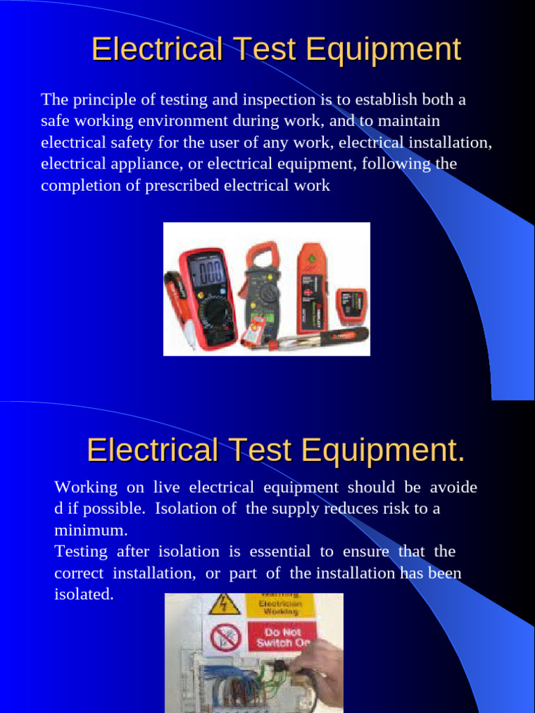 010 - Electrical Test Equipment | PDF | Electric Current | Capacitance