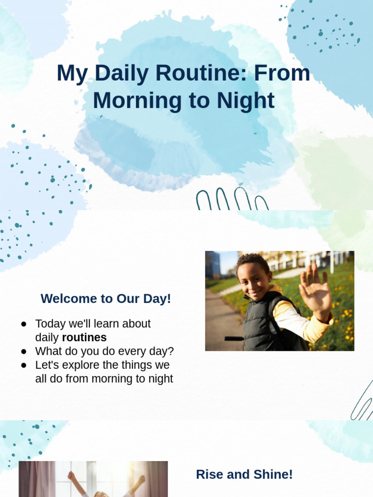 Daily Routine Speaking Activity 162247 | PDF