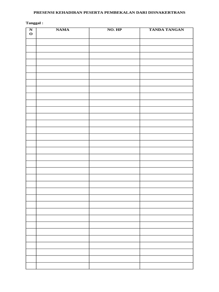 Presensi Siswa | PDF