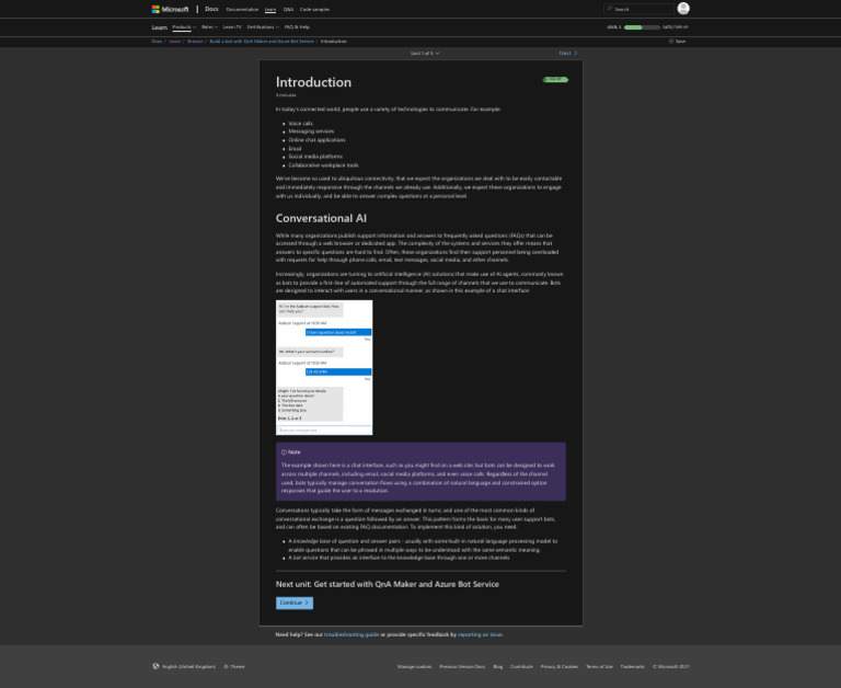 Intro to QnA Maker and Bots | PDF | Faq | Computing