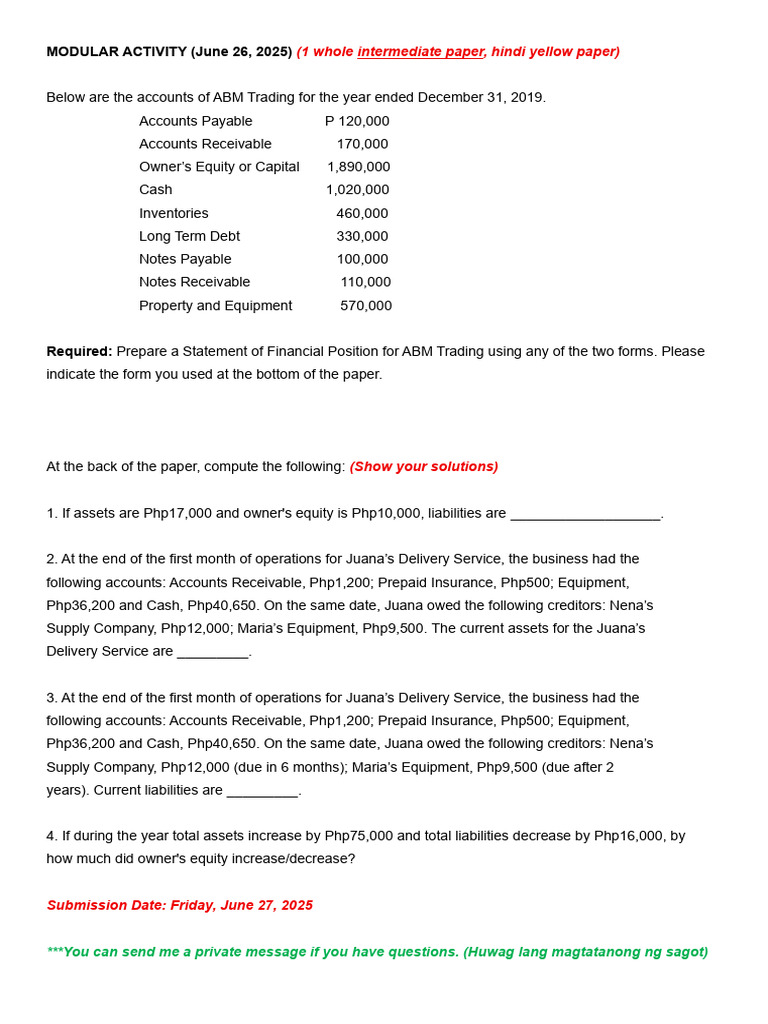 Modular Activity | PDF