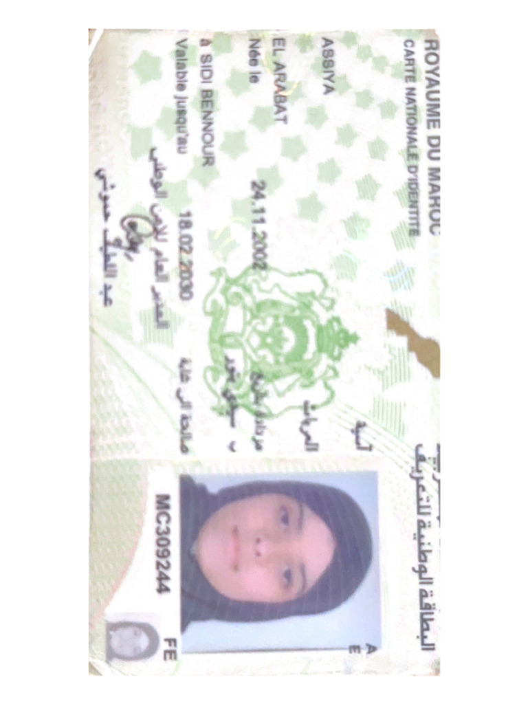 Carte Nationale D'identite | PDF