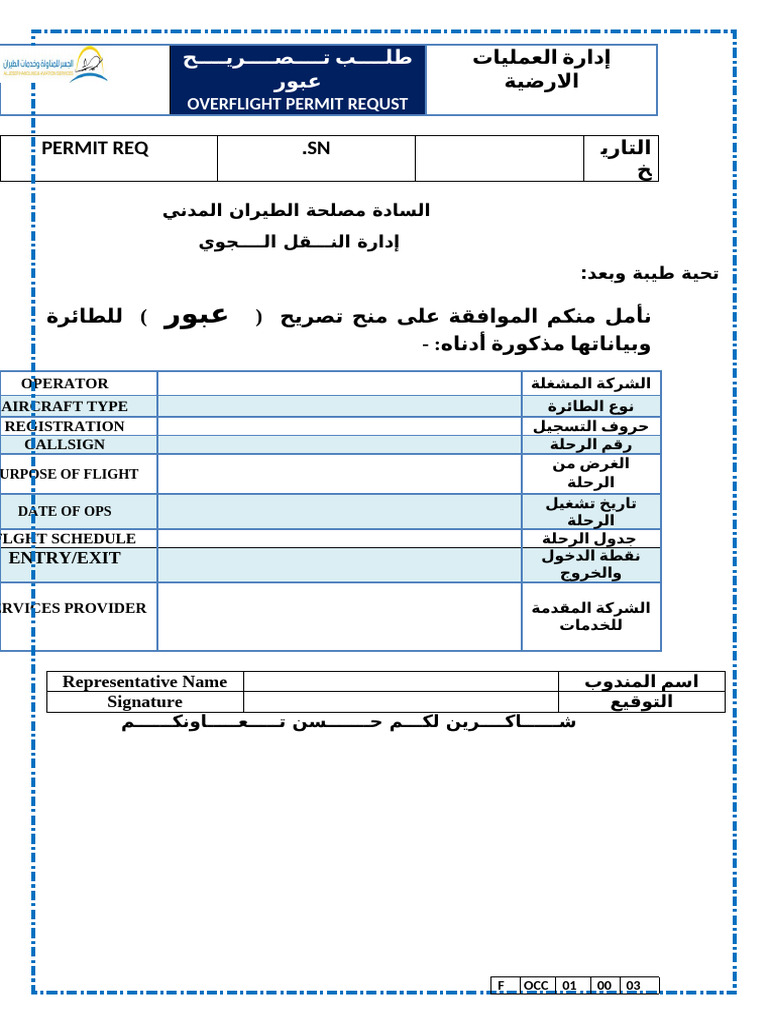 Overflight Permit Requst | PDF
