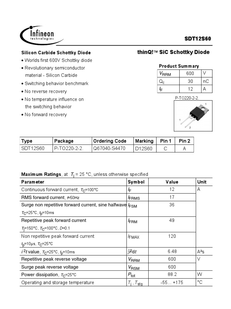 Data Sheet | PDF | Diode | Electromagnetism