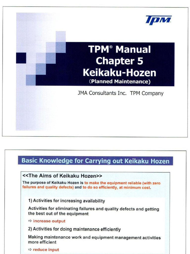 Chapter 5 - Planned Maintenance | PDF
