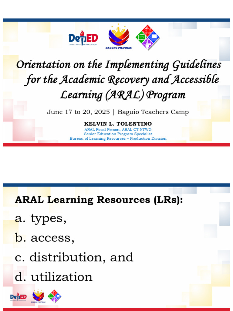 ARAL Learning Resources PDF | PDF | Curriculum | Cognition