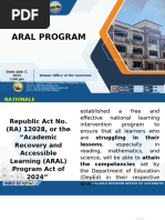 Aral Program Rationale | PDF | Phonics | Reading Comprehension