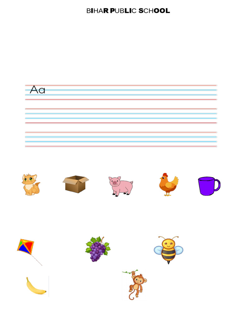 LKG Eng Annual Question Paper | PDF