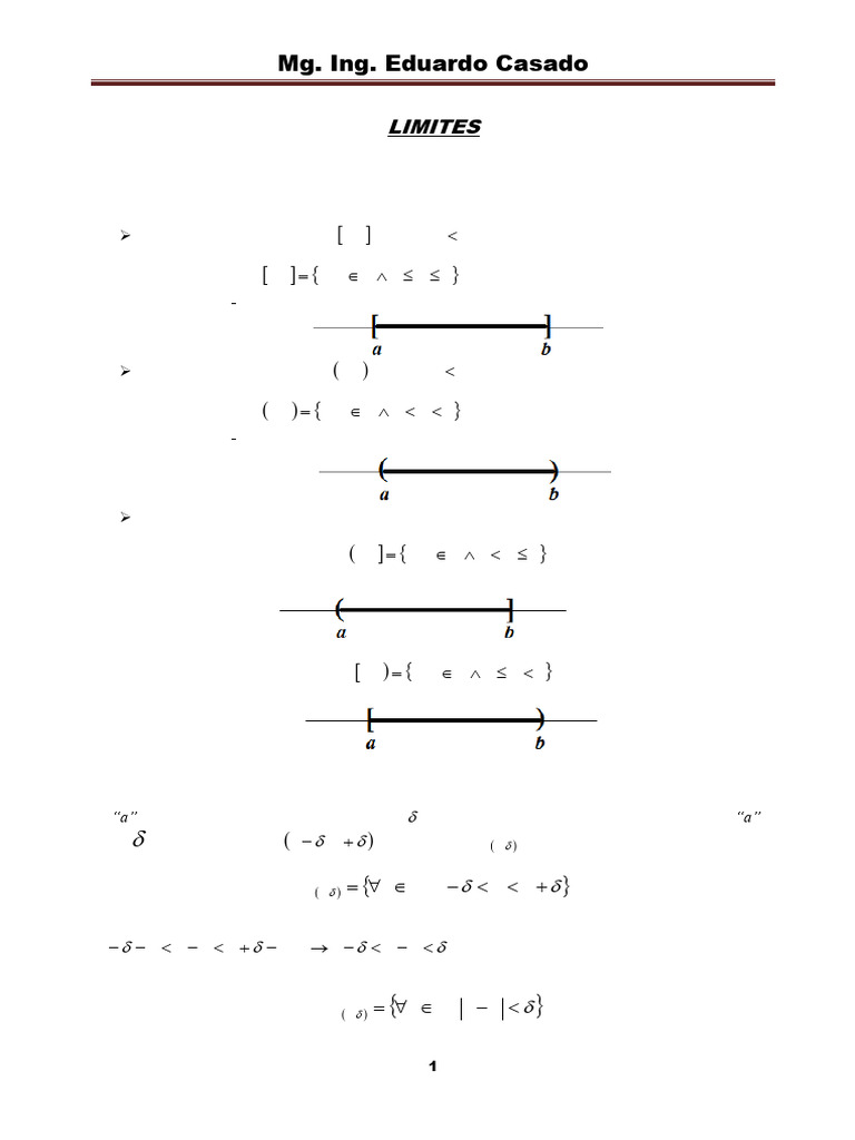 Definición de Límites y Entornos Matemáticos | PDF | Límite ...