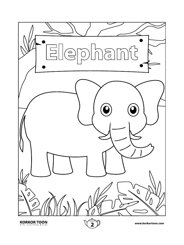 Jungle Animals Coloring Book | PDF