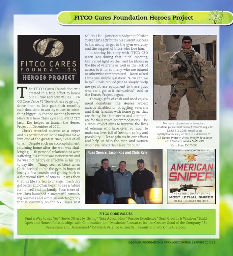 FITCO Cares Foundation Heroes Project: Russ Spears, Jason Kos and Chris ...