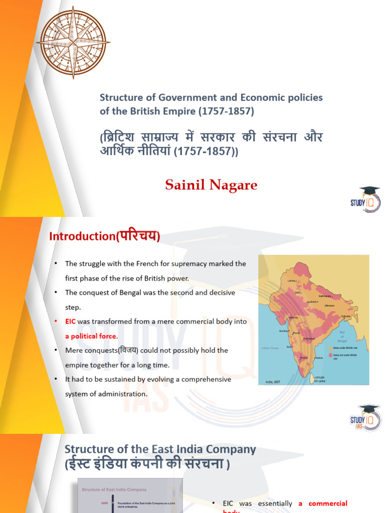 British Empire Government Structure (1757-1857) | PDF | East India ...