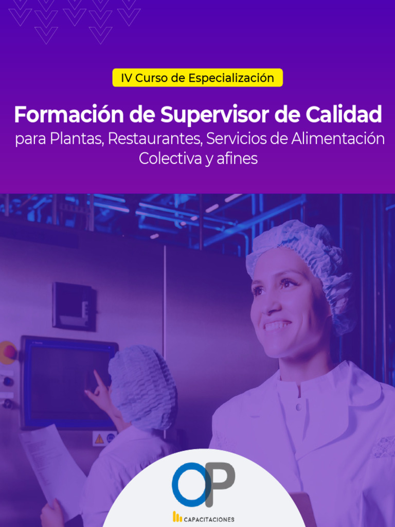 IV Curso de Especialización Formación de Supervisor de Calidad | PDF ...