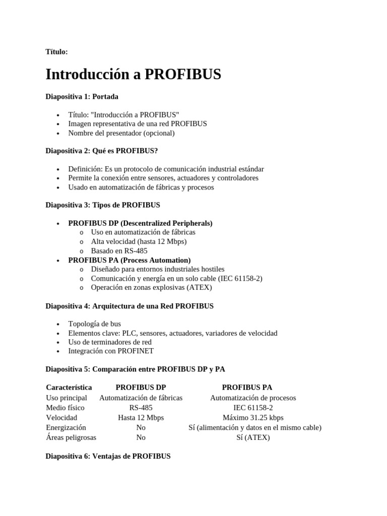 PROFIBUS | PDF