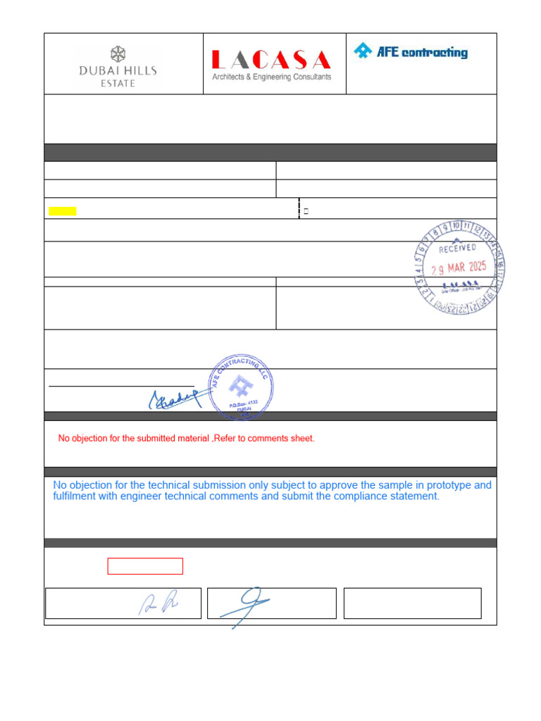Kallegra MDF Approval for Dubai Hillside | PDF | Construction Management
