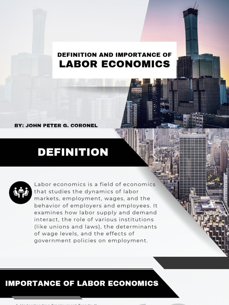 Definition & Importance of Labor Eco PDF | PDF
